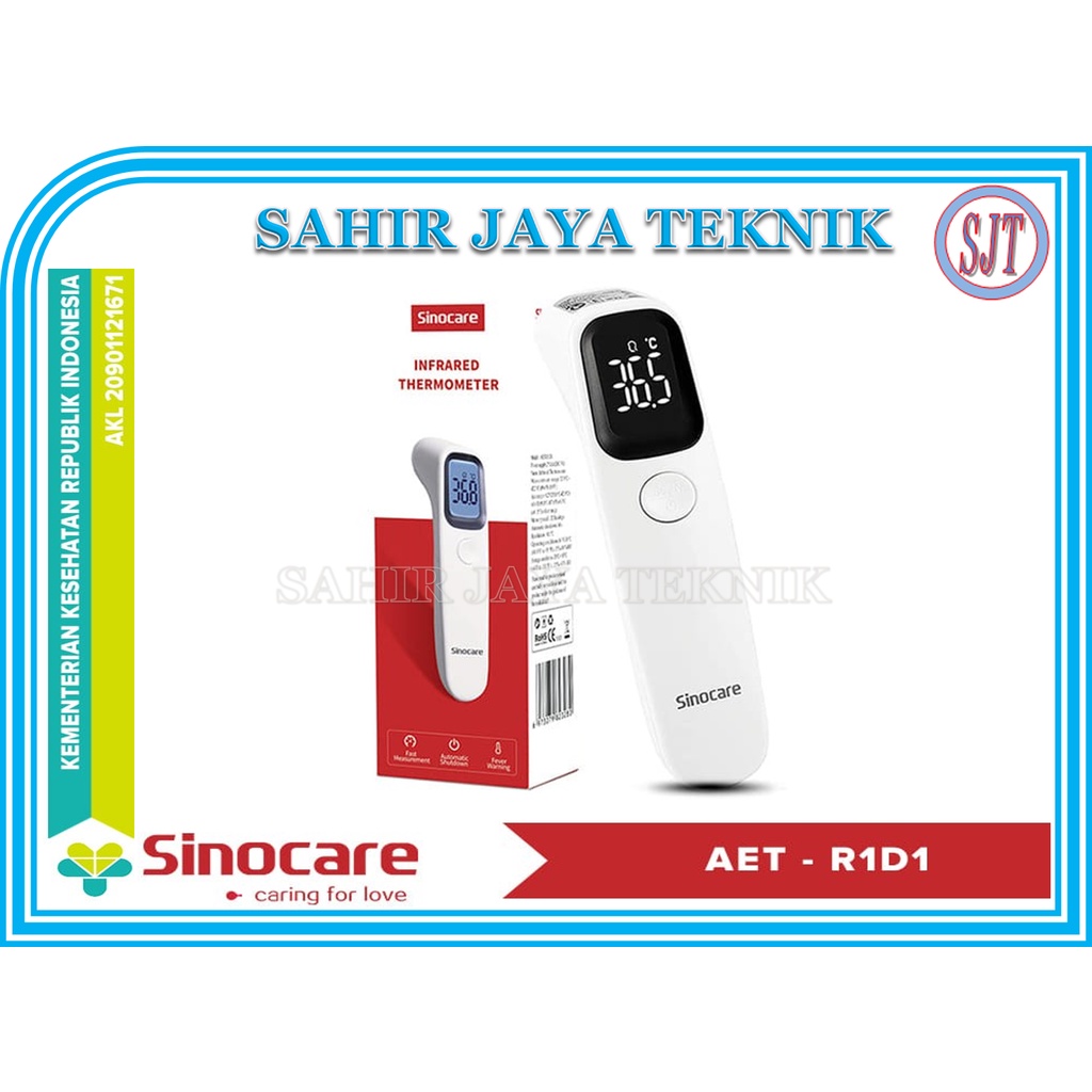 Jual Thermogun Termometer Infrared SINOCARE AET-R1D1 Thermometer gun ...