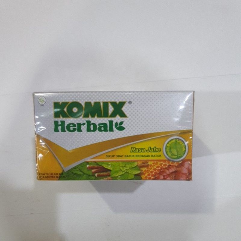 Jual Komix Herbal Rasa Jahe 1 Pak - 3 Box @6Sachet | Shopee Indonesia