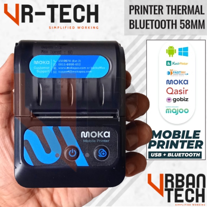 Jual PRINTER THERMAL BLUETOOTH 58MM RPP02N MOKAPOS SPECIAL VERSION MOBILE | Shopee Indonesia