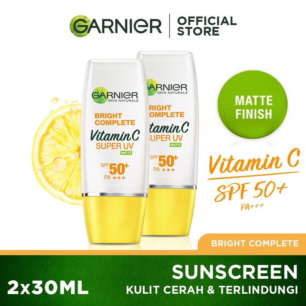Jual Garnier Super UV Spot-proof Sunscreen SPF 50+ PA+++ – 30 ml x2Pc ...