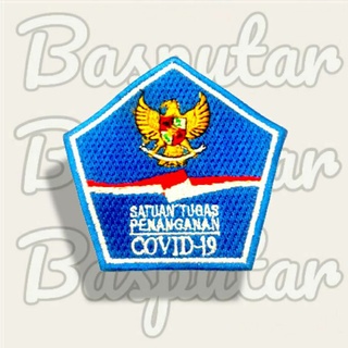 Jual LOGO SATGAS COVID SATUAN TUGAS BORDIR BADGE BET EMBLEM PATCH ...