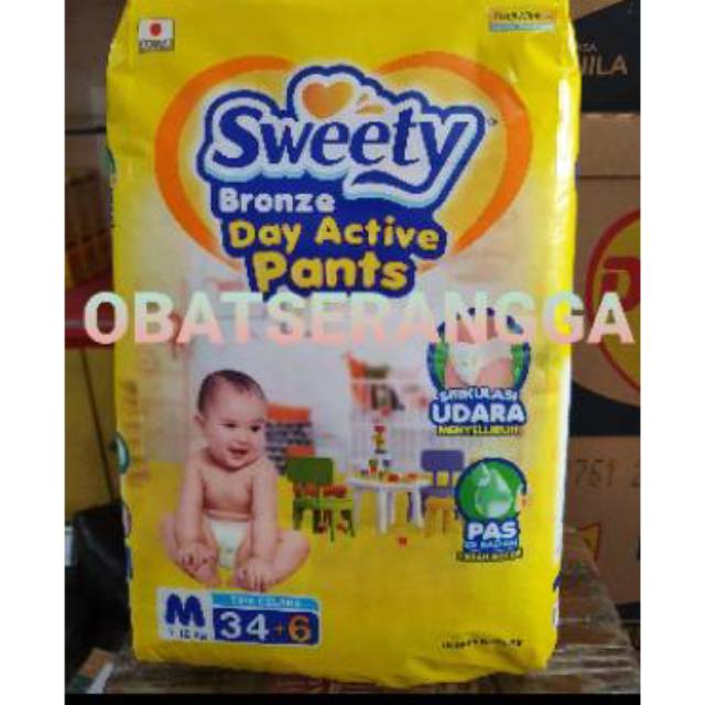 Jual sweety bronze pants M34 M 34 + 6 kuning pants popok celana bayi murah | Shopee Indonesia