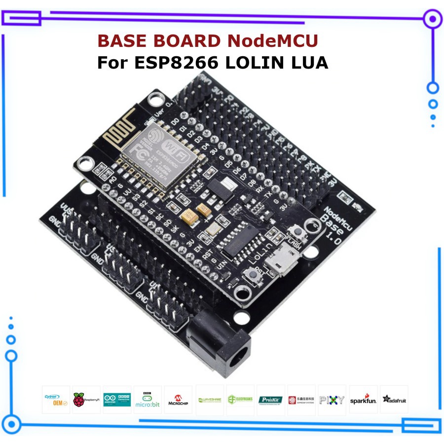 Jual Base Plate Board NODEMCU Lolin LUA WIFI ESP8266 | Shopee Indonesia Jual Base Plate Board NODEMCU Lolin LUA WIFI ESP8266 | Shopee Indonesia