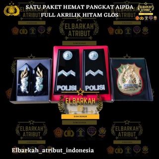 Jual Satu Paket Hemat PANGKAT AIPDA + monogram full akrilik Glos dan ...