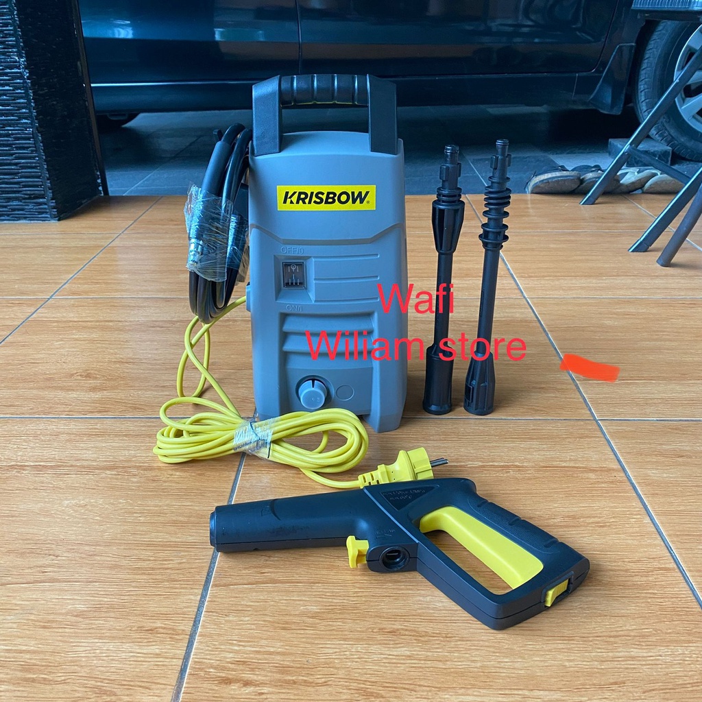 Jual krisbow high pressure cleaner 90 bar 1000 watt / krisbow alat mesin cuci steam mobil motor ...