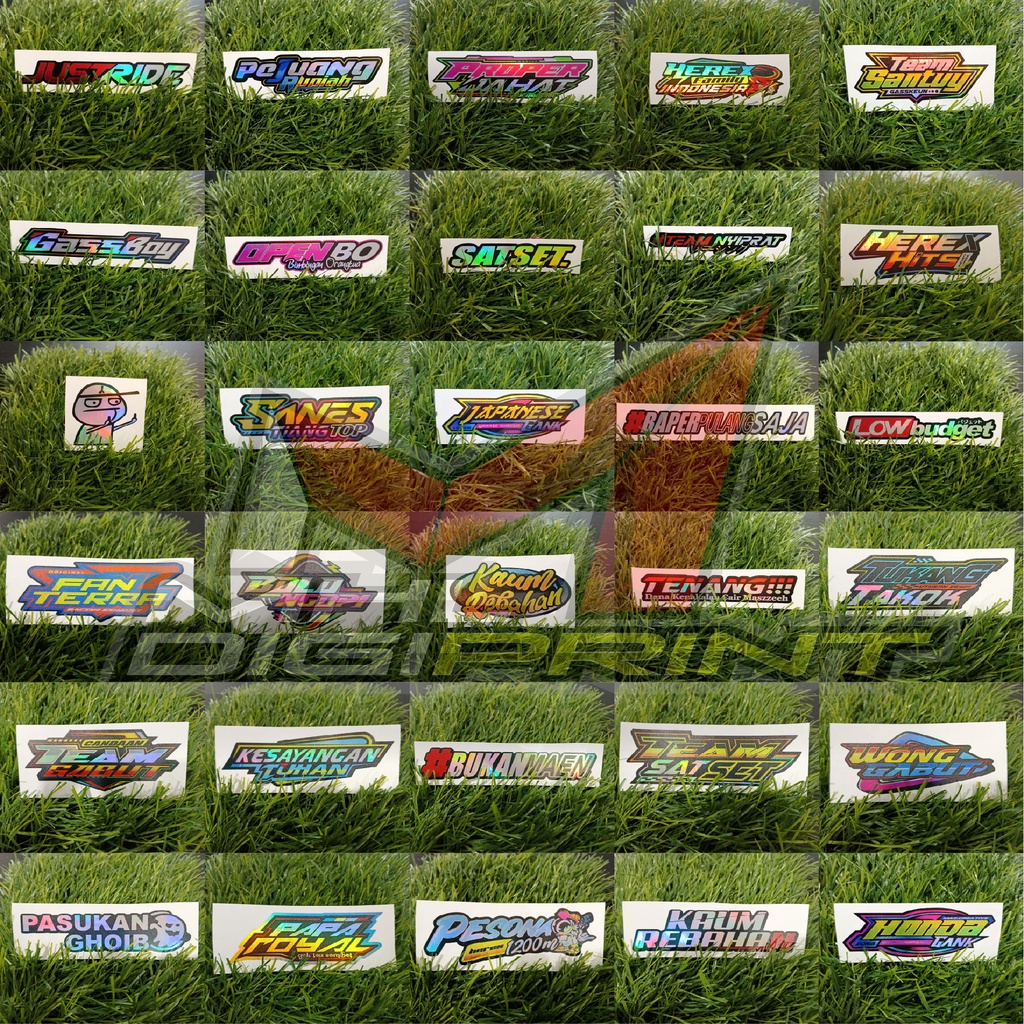 Jual stiker viral / stiker kata-kata / stiker racing / stiker bengkel ... Jual stiker viral / stiker kata-kata / stiker racing / stiker bengkel ...