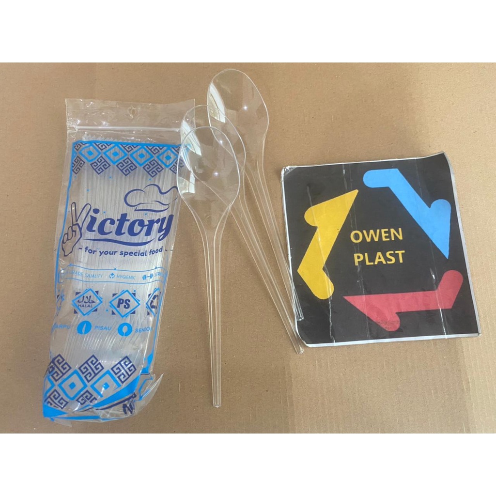 Jual SENDOK MAKAN PLASTIK/GARPU MAKAN PLASTIK/SENDOK PLASTIK MEREK ...