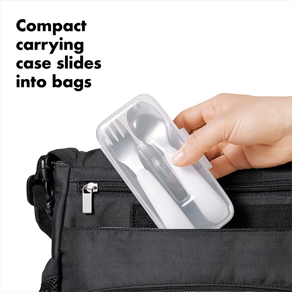 Jual Oxo Tot On-the-Go Fork and Spoon Set | Shopee Indonesia