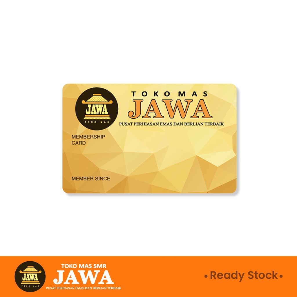 Jual Member Card Toko Mas Jawa | Shopee Indonesia