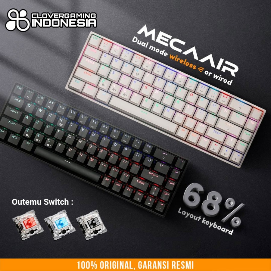 Jual Digital Alliance Meca Air 68% Wireless RGB Mechanical Gaming ...