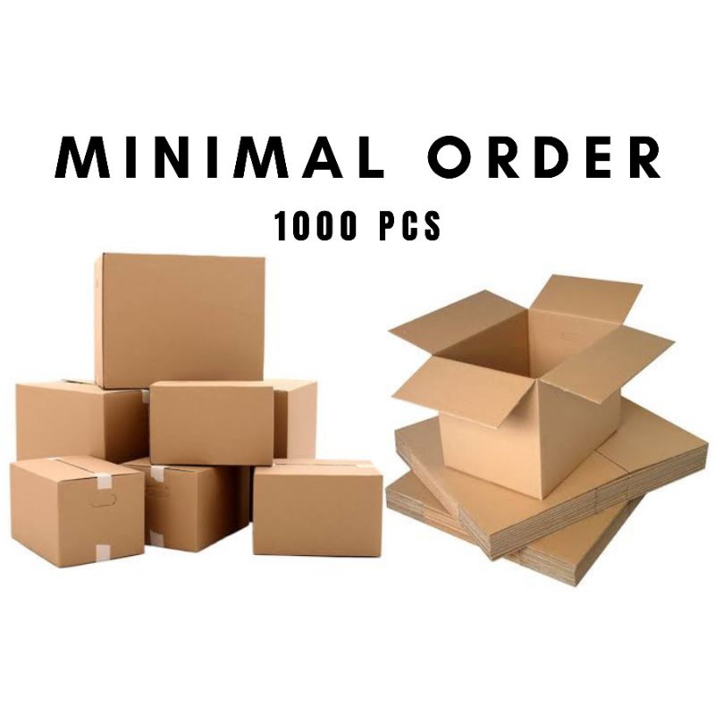 Jual CUSTOM ORDER KARDUS BOX PACKING KOTAK KARTON BARU POLOS | Shopee ...