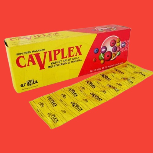 Jual CAVIPLEX TABLET/BOX ISI 10STRP MULTIVITAMIN | Shopee Indonesia