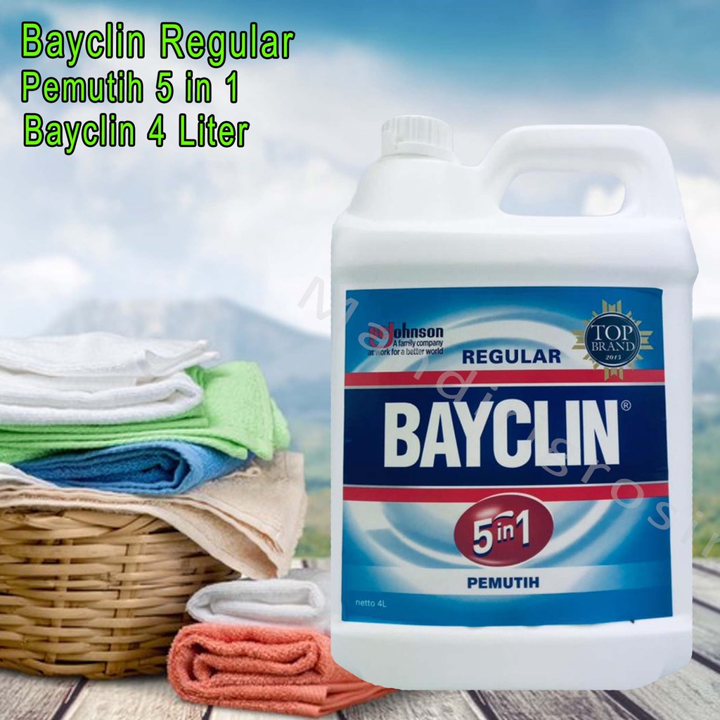 Jual Bayclin Regular *Bayclin * Pemutih 5 in 1 *4 Liter | Shopee Indonesia