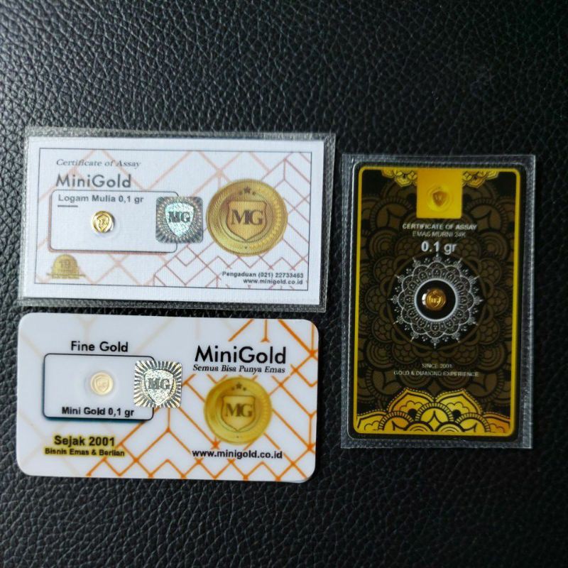 Jual Minigold 0.1 gram logam mulia emas 24 karat asli | Shopee Indonesia