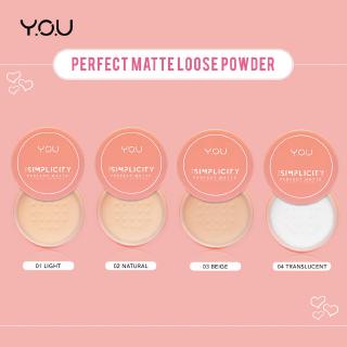 YOU THE SIMPLICITY PERFECT MATTE LOOSE POWDER | Shopee Indonesia