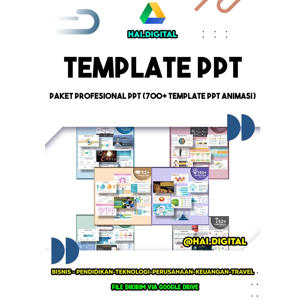 Jual (700+ Template PPT Animasi) Paket Profesional Power Point ...