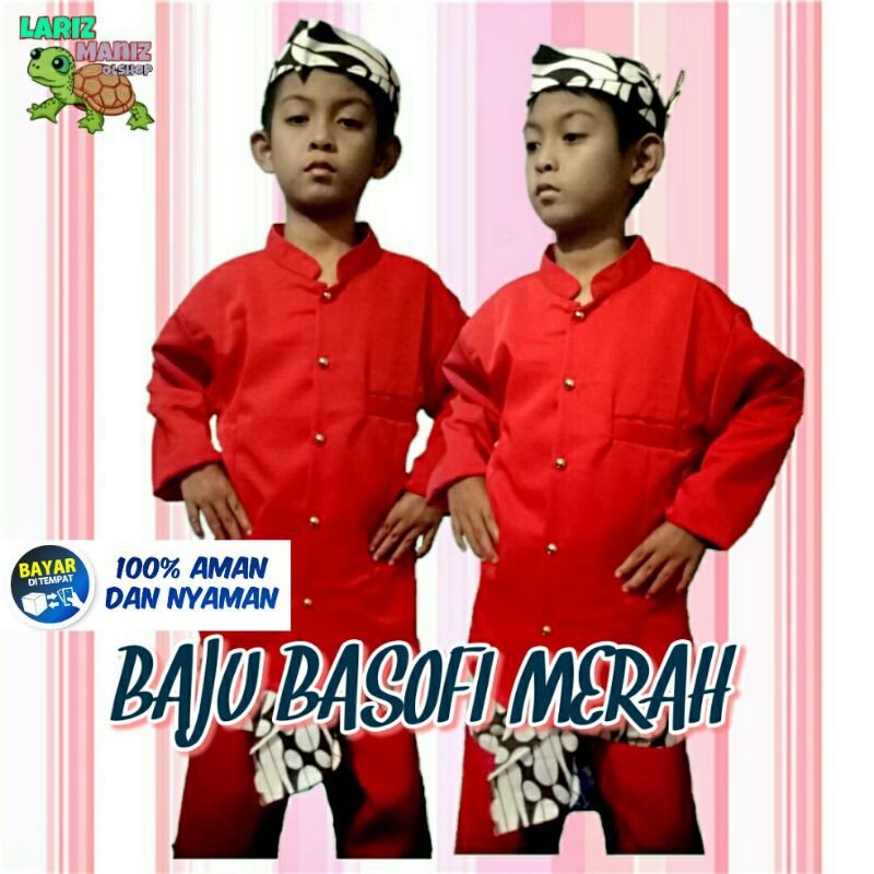 Jual BAJU ADAT JAWA / BASOFI MERAH | Shopee Indonesia