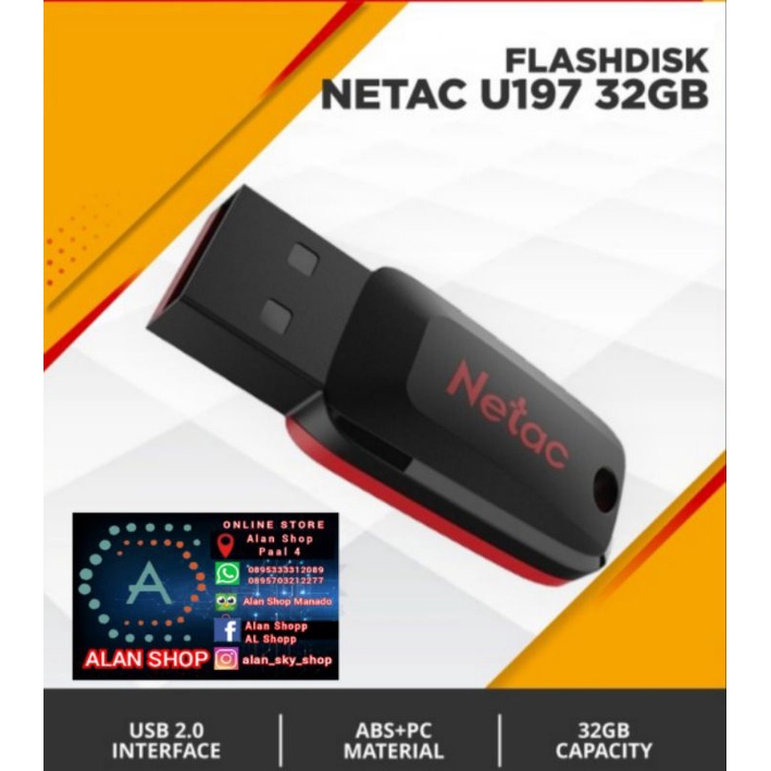 Jual FLASHDISK 8, 16, 32, 64 GB NETAC | Shopee Indonesia
