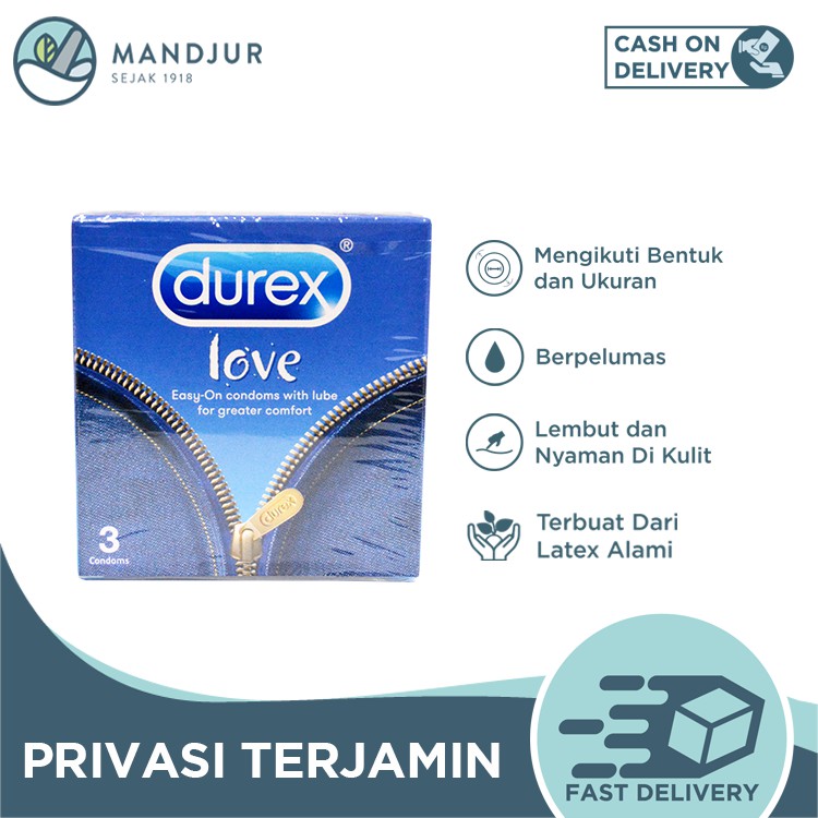 Jual Kondom Durex Love - Isi 3 Indonesia|Shopee Indonesia