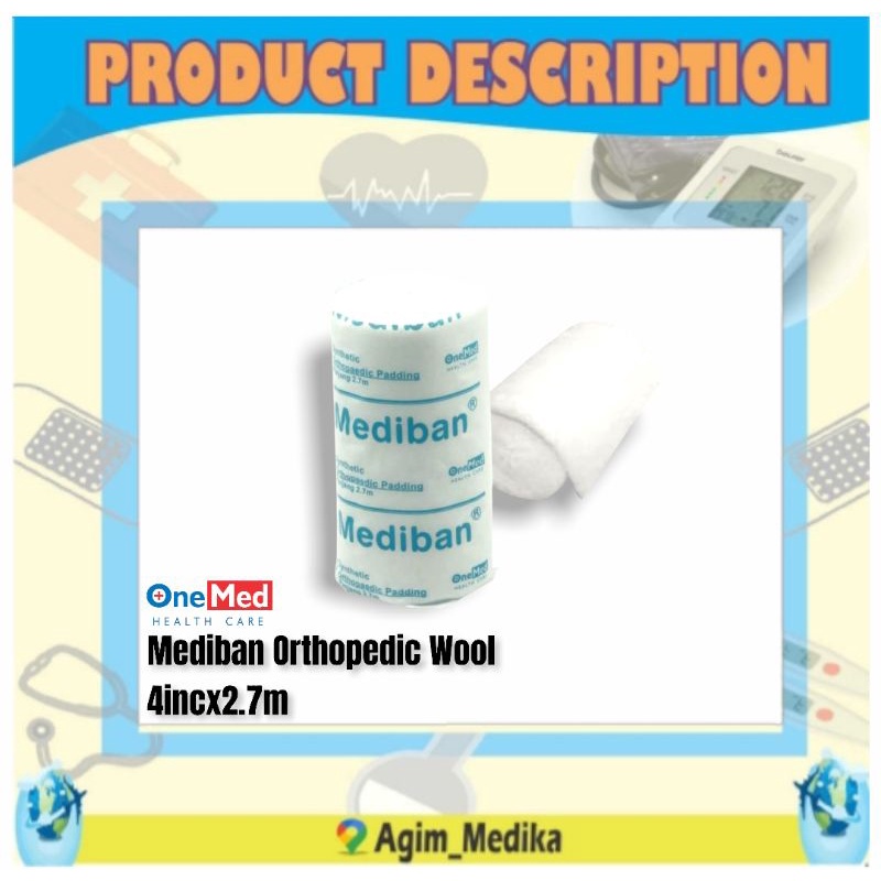 Jual Mediban Orthopaedic Wool 4inc | Shopee Indonesia