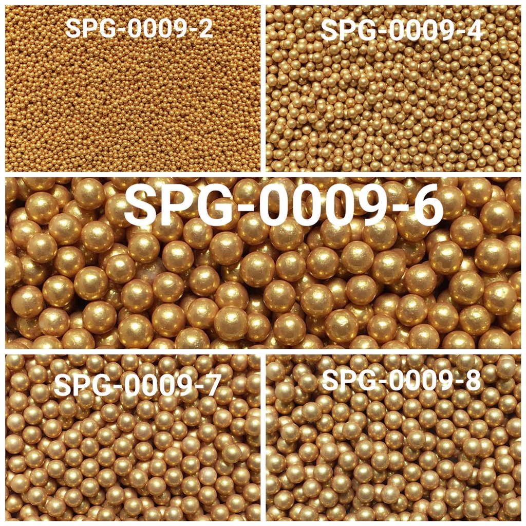 GR-SPG-0009 Sprinkles sprinkle sprinkel 1 kg kilo mutiara gold emas ...