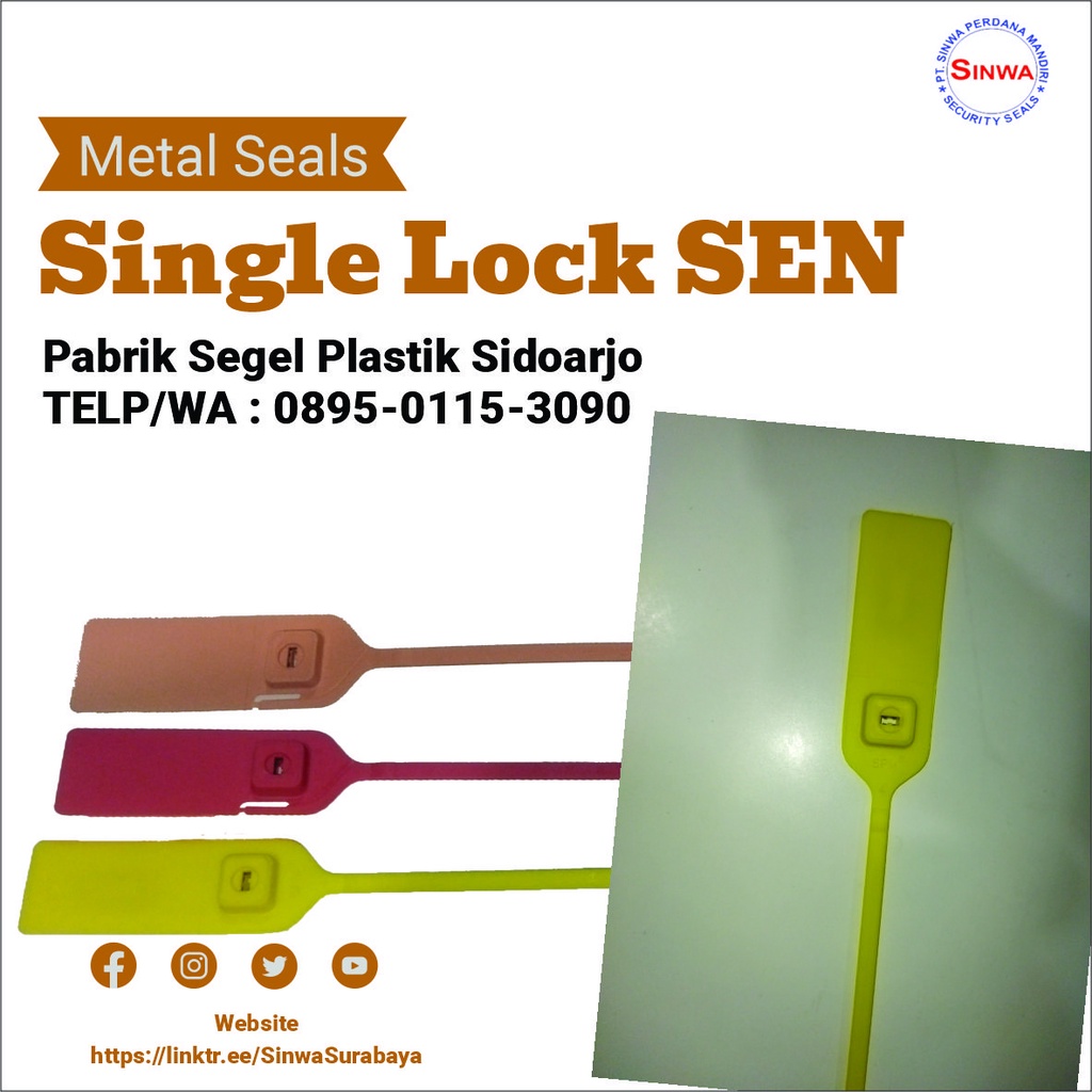 Jual Segel Keamanan Smoothlock Sen03 / Security Seals / Segel Plastik | Shopee Indonesia