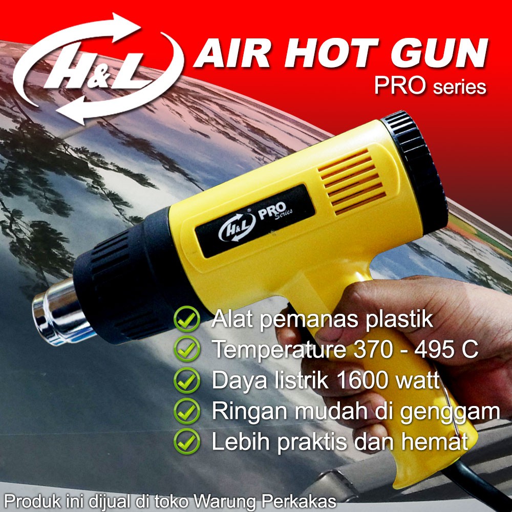 Jual Original H&L Hot Air Gun - Pemanas Sticker Oracal - Pemanas Kaca ...
