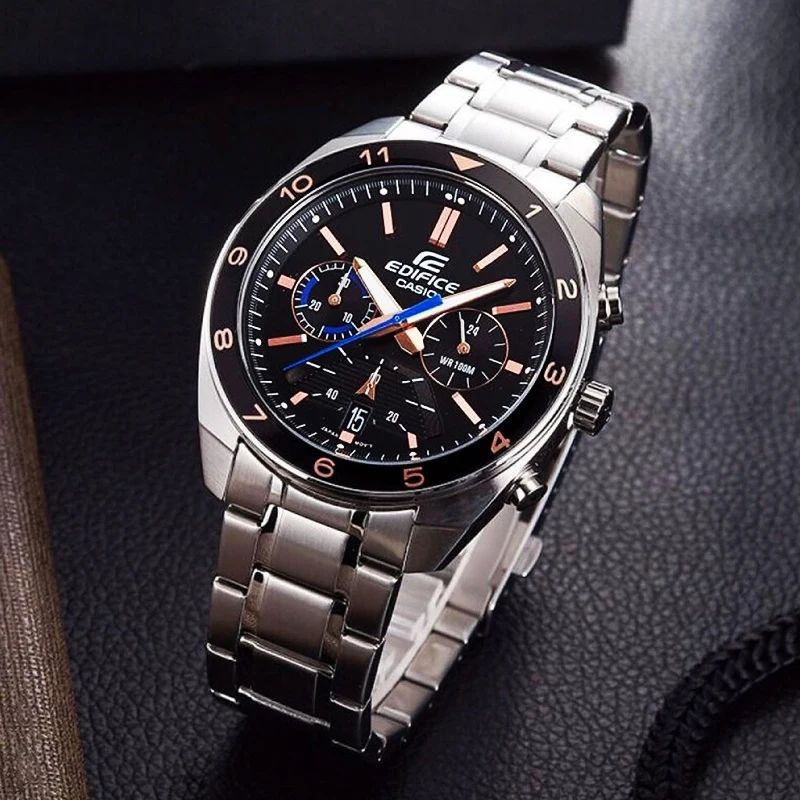 Jual JAM TANGAN ANALOG ORIGINAL CASIO EDIFICE EFV 590D 1A STAINLESS ...