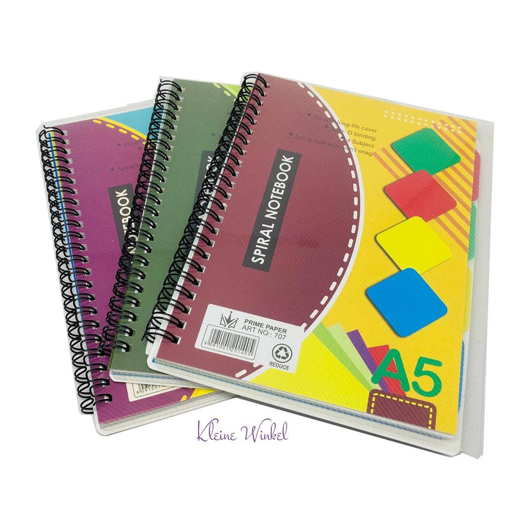 Jual Buku Spiral/ Notebook Spiral dengan Divider | Shopee Indonesia