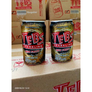 Jual Tebs tea with shocking soda 350ml 1 dus isi 24 kaleng | Shopee ...
