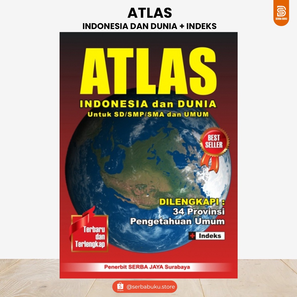 Jual ATLAS PETA DUNIA DAN INDONESIA TERBARU TERLENGKAP | Shopee Indonesia