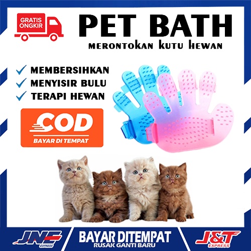 Jual Perawatan Kucing Alat Mandi Kucing Pet Bathing Tools Menyapu Kutu ...