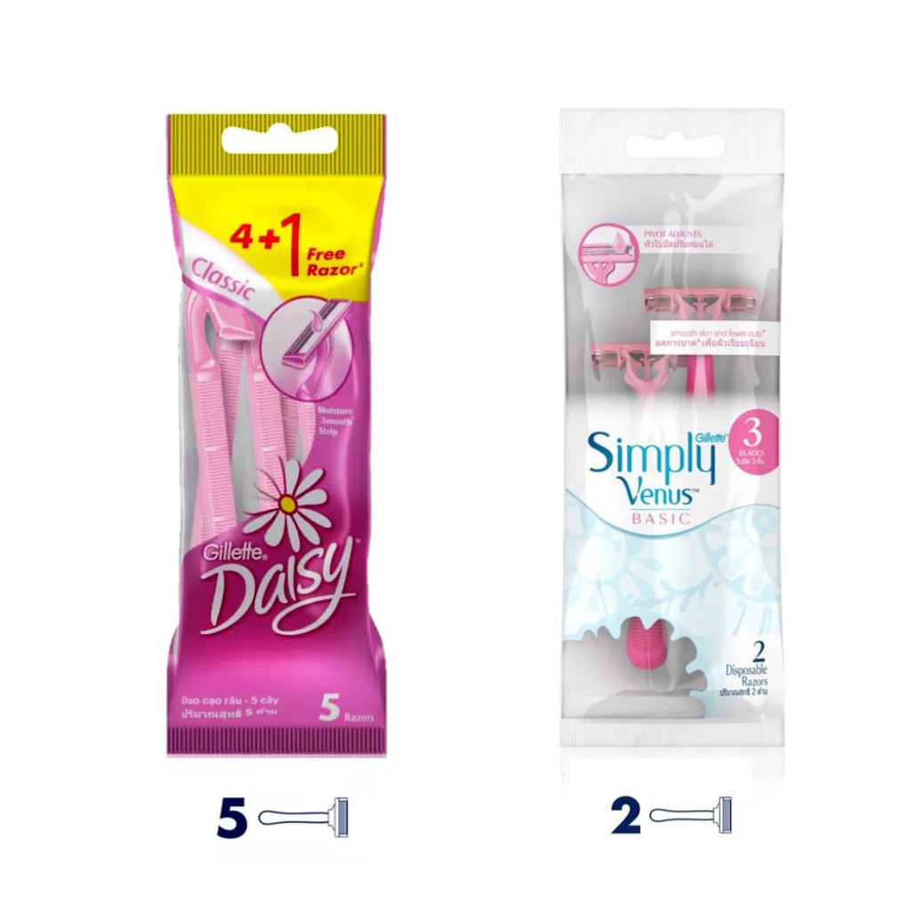 Jual GILLETTE Razor Simply Venus Basic isi 2 pcs / Daisy Classic ...