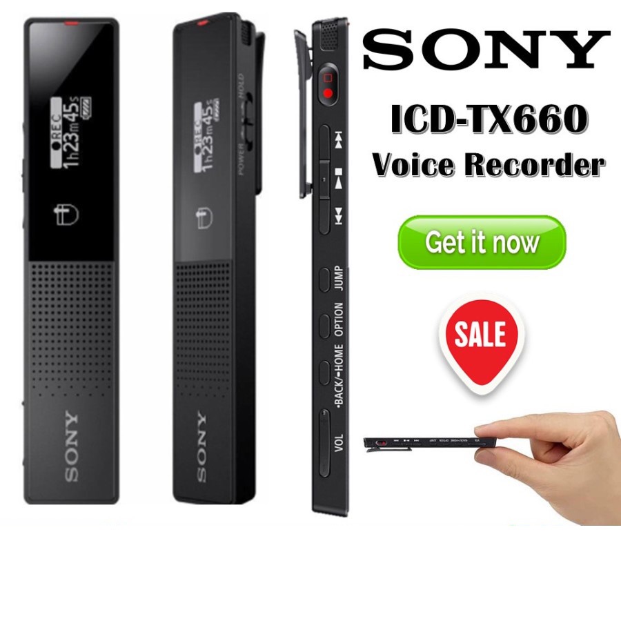 Jual VOICE RECORDER SONY ICD-TX660 / PEREKAM SUARA SONY | Shopee Indonesia