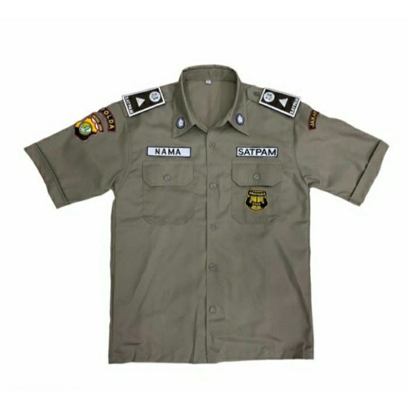 Jual seragam satpam terbaru fullset/ seragam satpam pdl/pdh fullset/ seragam satpam 2021 terbaru ...