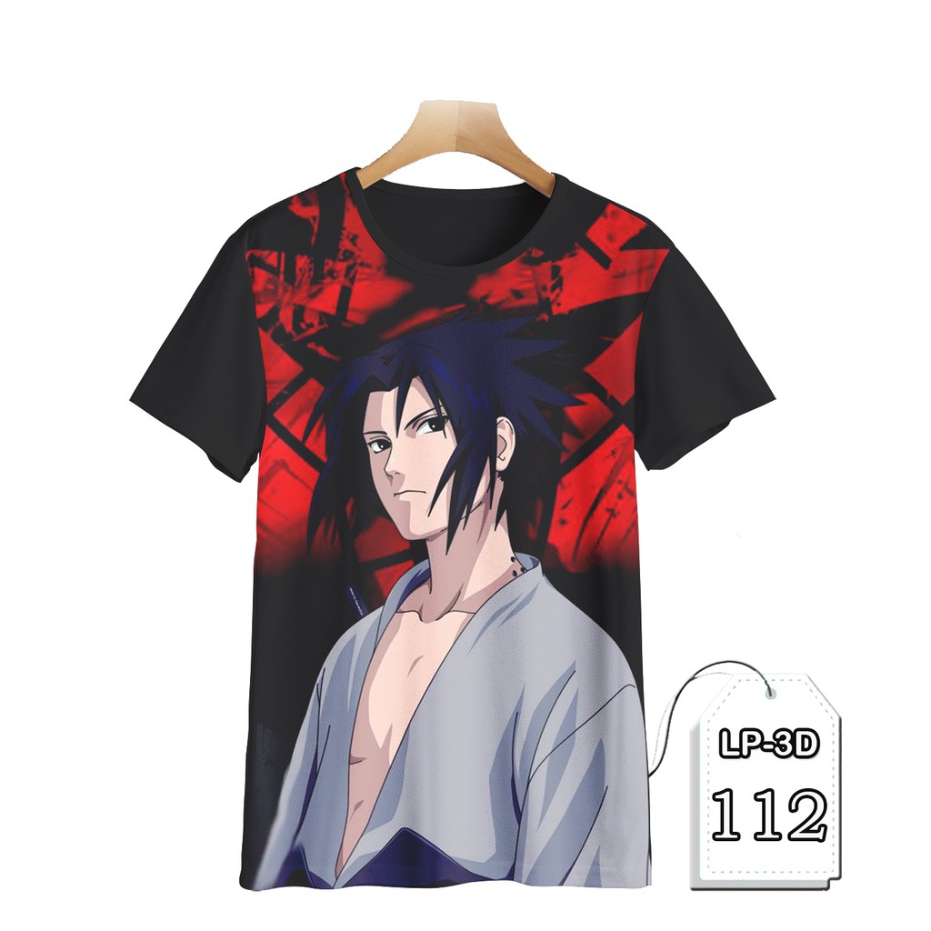 Jual Baju Naruto Sasuke Uchiha Printing 3D Baju Anime Anak #LP3D-112 ...