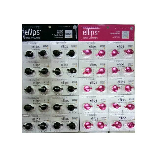 Jual Ellips Hair Vitamin isi 20 Capsules | Elips Perawatan Rambut Hitam ...