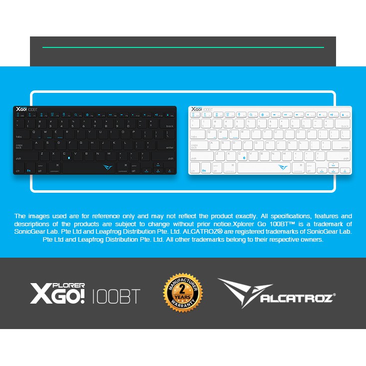 Alcatroz Xplorer Go! 100BT Bluetooth Keyboard | laptopcare