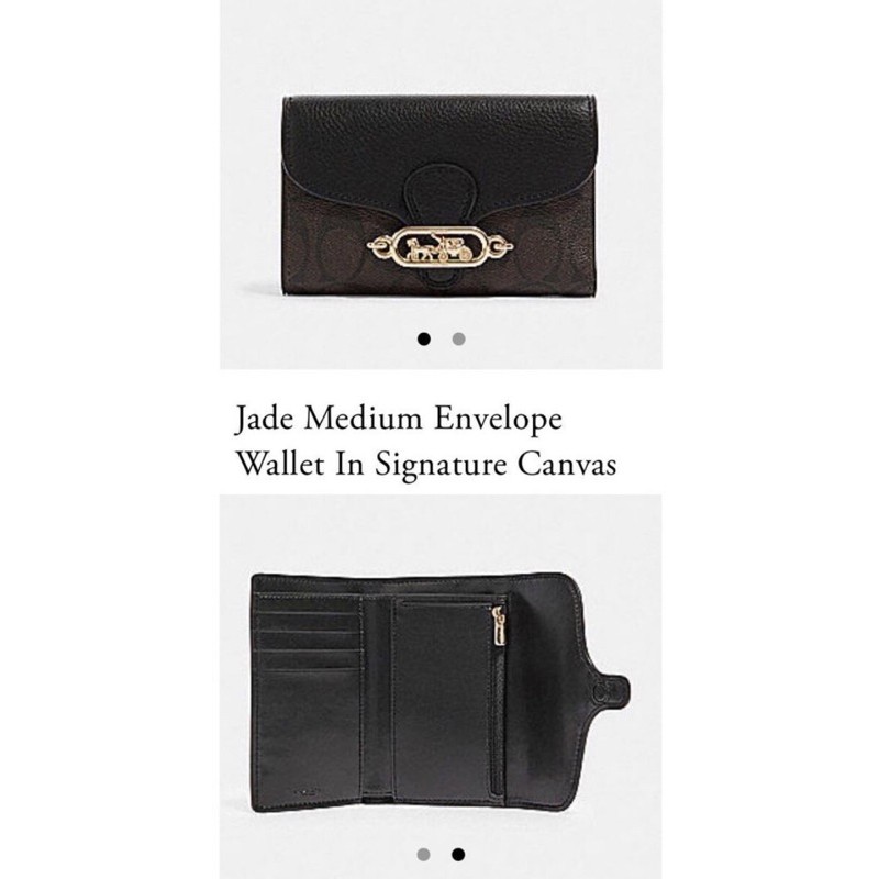 Jual Dompet Coach Jade Medium Envelope Wallet Authentic New Indonesia ...