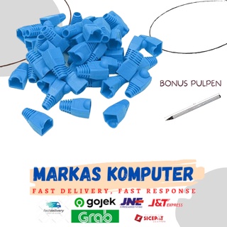 Jual Plug boot / Plug booth / Karet pelindung RJ45 Kabel LAN 50pcs ...