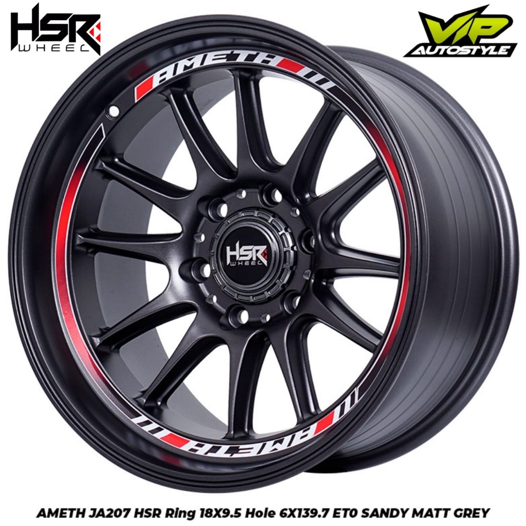 Jual Velg HSR AMETH Ring 18 Terbaru Lobang 6 Model Velg Lenso Venom 5 ...