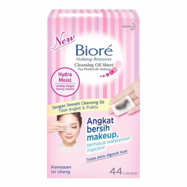 Jual Biore Makeup Remover Cleansing Oil Sheet (Refill) 44 Lembar Tissue ...