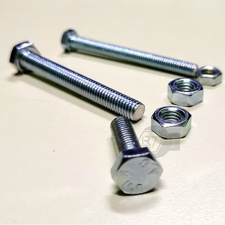 Jual BAUT MUR PUTIH M5 X 50 P0.80 K8 FULL DRAT 10 PCS Indonesia|Shopee ...