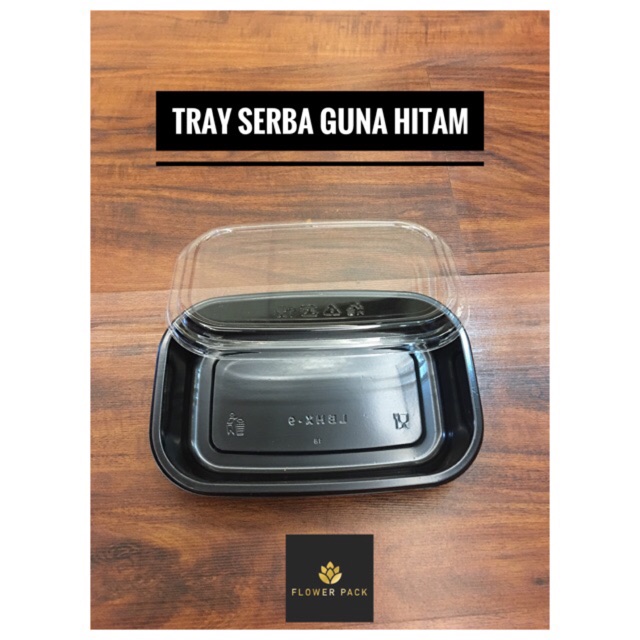 Jual Tray serba guna hitam/ tray sushi/ tray bento/ tray makan/ tray ...