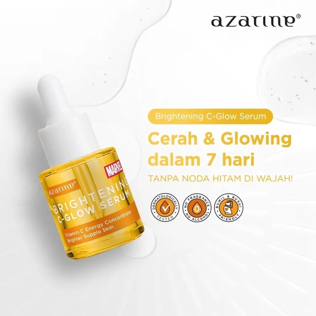 Jual AZARINE Brightening C-Glow Serum 20ml - Brightening Serum Marvel ...