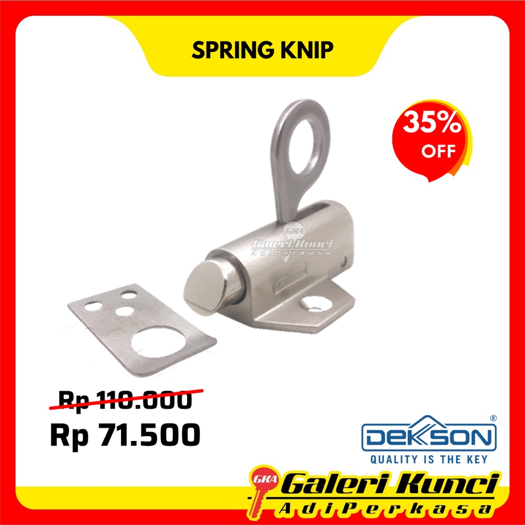 Jual Spring Knip Dekson Dekkson SN Spring Knife Pengunci Grendel Jendela | Shopee Indonesia