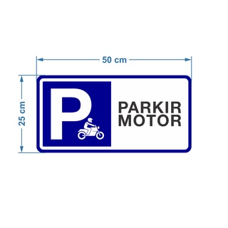 Jual RAMBU PLANG/PLAT/LALU LINTAS PARKIR MOTOR 25CM X 50CM | Shopee ...