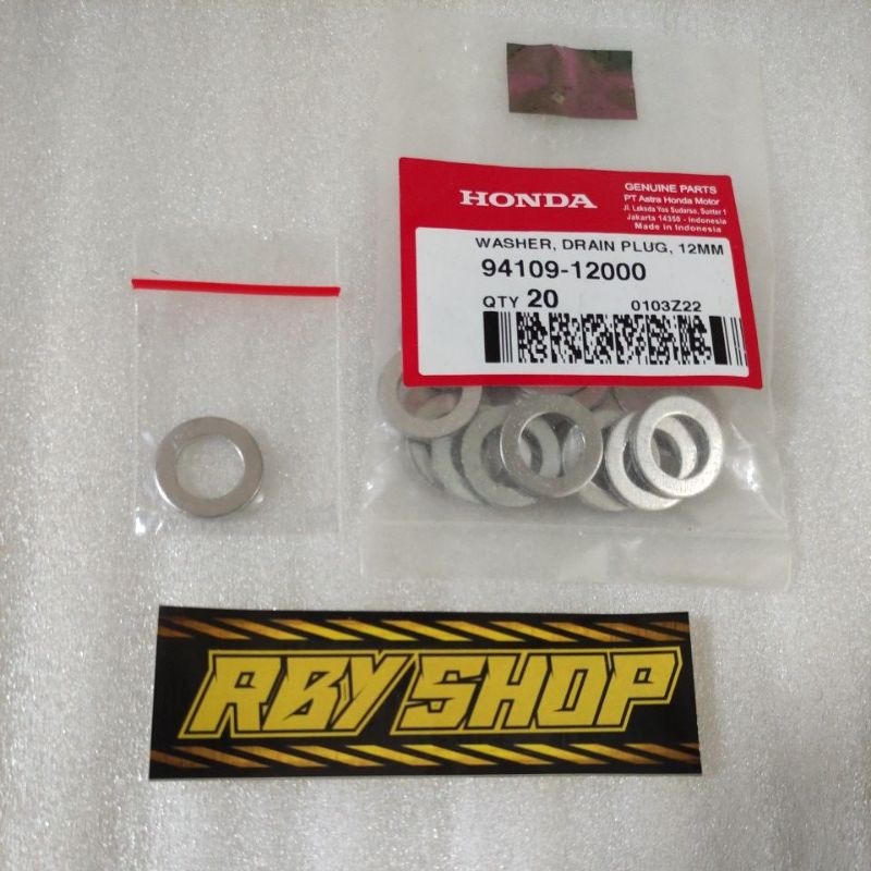 Jual Ring baut oli bawah motor matic honda original honda | Shopee ...