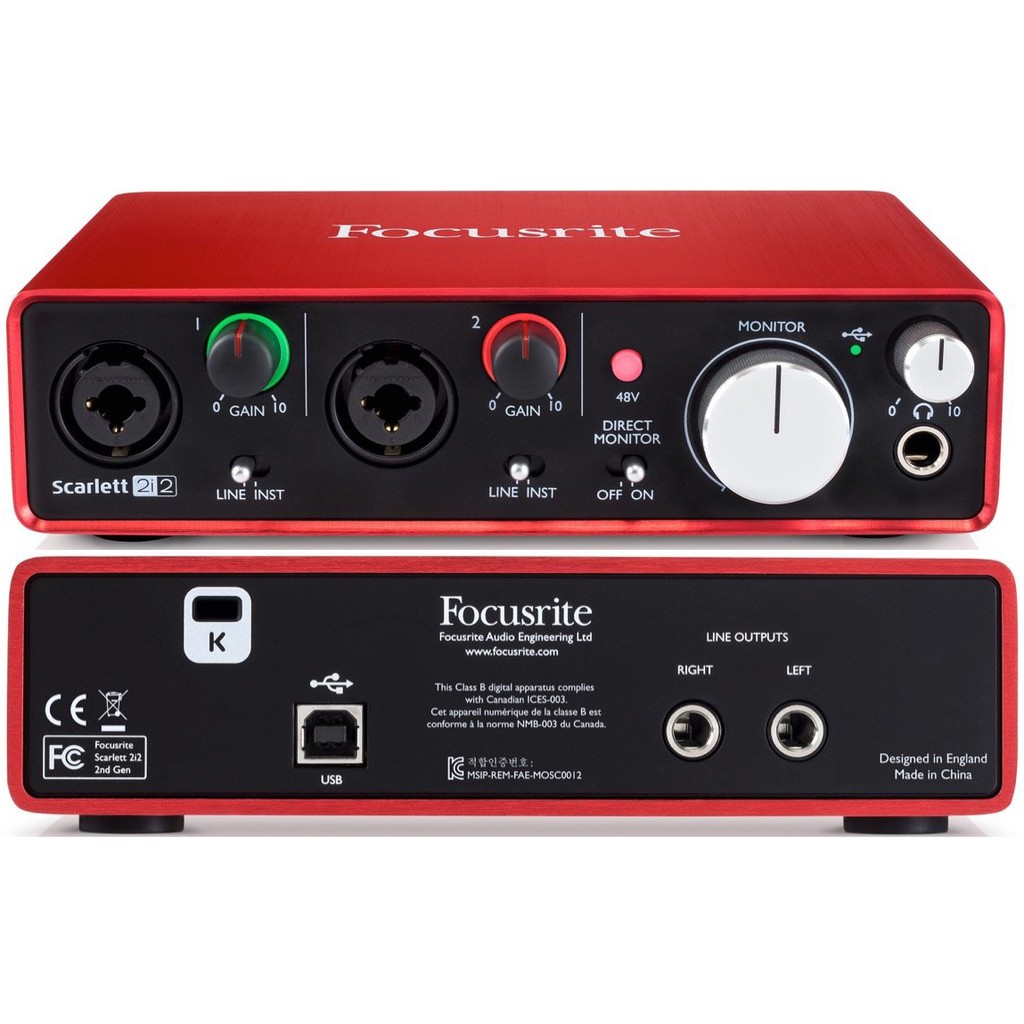 Jual Soundcard Focusrite Scarlett 2i2 3rd generation ( 2 input 2 output ) | Shopee Indonesia
