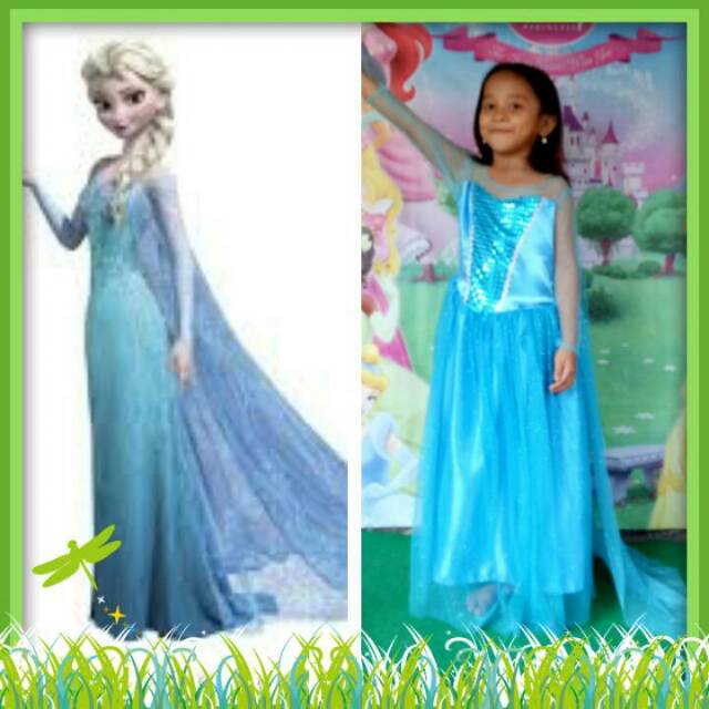 Jual Baju Dess Elsa Frozen | Shopee Indonesia